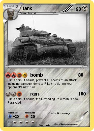 Pokémon tank 826 826 - bomb - My Pokemon Card