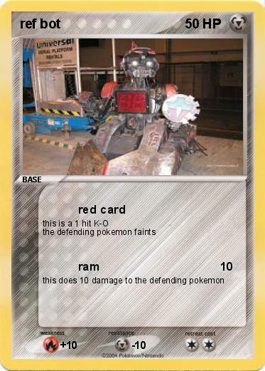 Pokémon ref bot - red card - My Pokemon Card