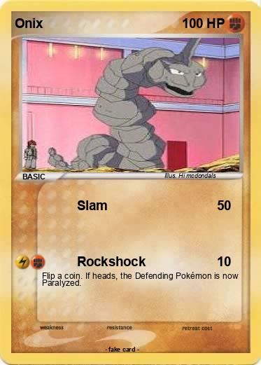 Pokémon Onix 493 493 - Slam - My Pokemon Card