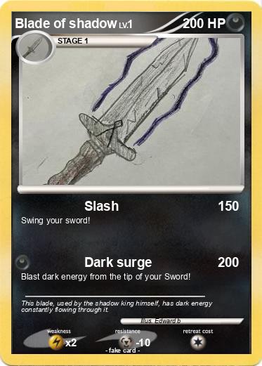Pokémon Blade of shadow - Slash - My Pokemon Card