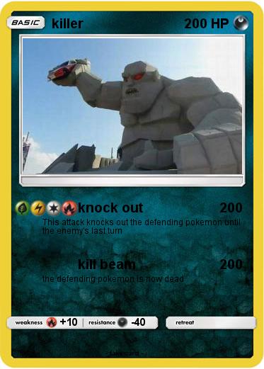 Pokémon killer 4548 4548 - knock out - My Pokemon Card