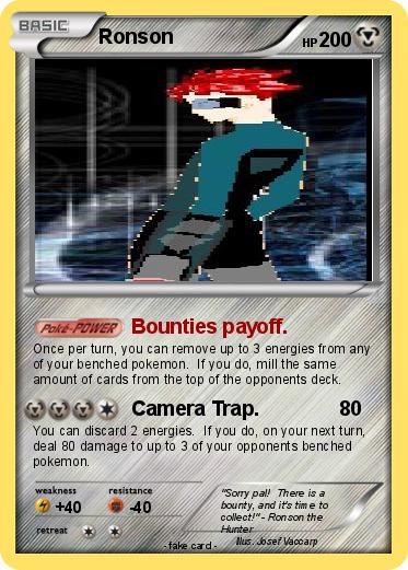 Pokémon Ronson - Bounties payoff. - My Pokemon Card