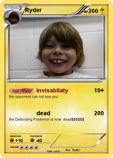 Pokémon Ryder 60 60 - invisabilaty - My Pokemon Card