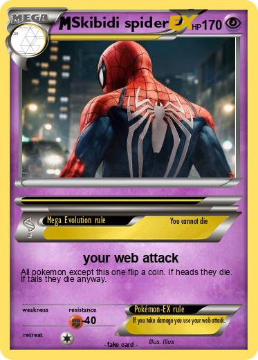Pokémon Skibidi spider - your web attack - My Pokemon Card
