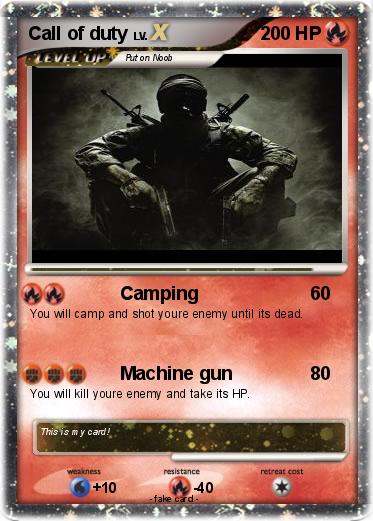 Pokémon Call of duty 76 76 - Camping - My Pokemon Card