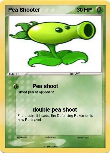 Pokémon Pea Shooter 1 1 - Pea shoot - My Pokemon Card