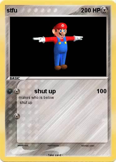 Pokémon stfu 19 19 - shut up - My Pokemon Card