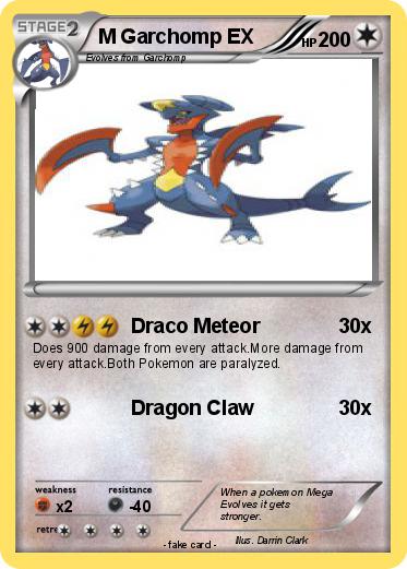 Pokémon M Garchomp EX 11 11 - Draco Meteor - My Pokemon Card
