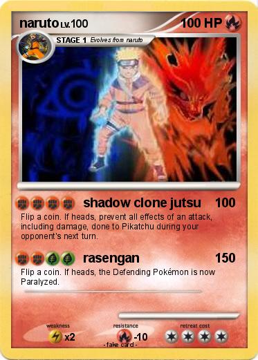 Pokémon naruto 6612 6612 - shadow clone jutsu - My Pokemon Card