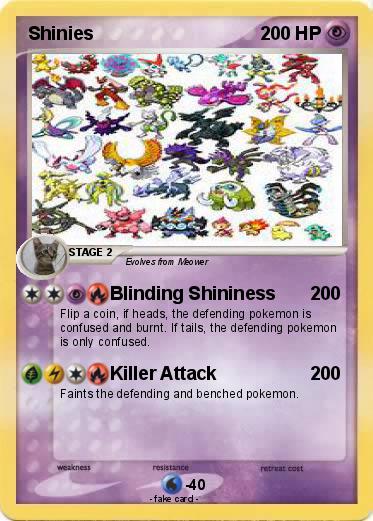 Pokémon Shinies 1 1 - Blinding Shininess - My Pokemon Card