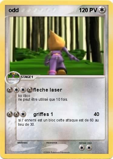 Pokémon odd 70 70 - fleche laser - Ma carte Pokémon