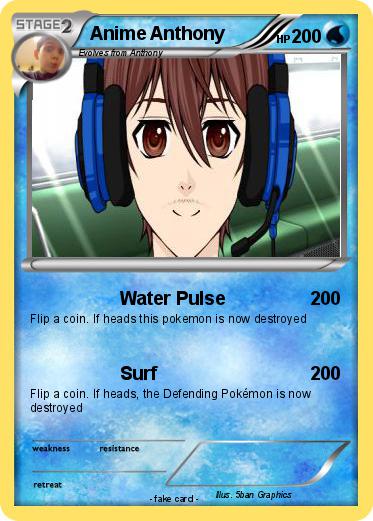 Pokémon Anime Anthony - Water Pulse - My Pokemon Card