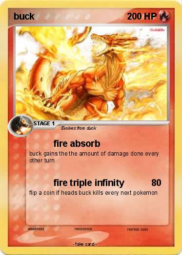 Pokémon buck 37 37 - fire absorb - My Pokemon Card