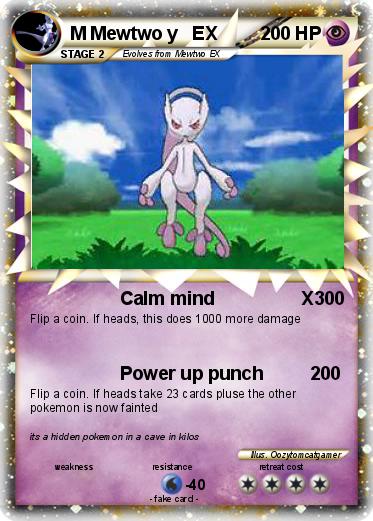 Pokémon M Mewtwo y EX - Calm mind X300 - My Pokemon Card