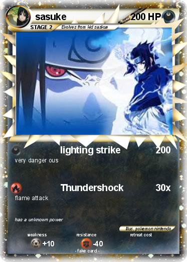 Pokémon sasuke 3948 3948 - lighting strike - My Pokemon Card