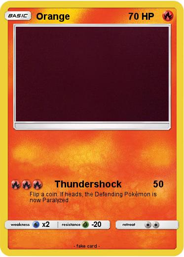 Pokémon Orange 789 789 - Thundershock - My Pokemon Card