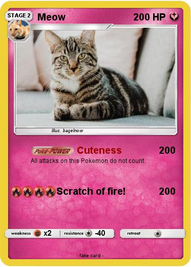 Pokémon Meow 299 299 - Cuteness - My Pokemon Card