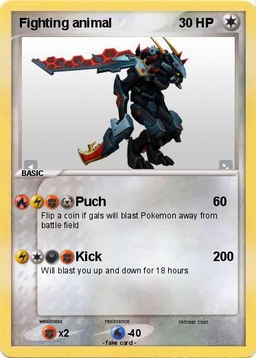 Pokémon Fighting animal - Puch - My Pokemon Card