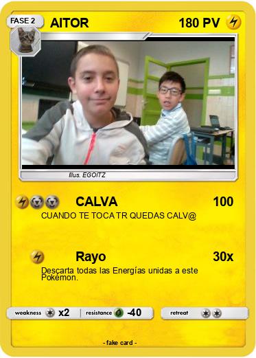 Pokémon AITOR 16 16 - CALVA - Mi carta pokémon