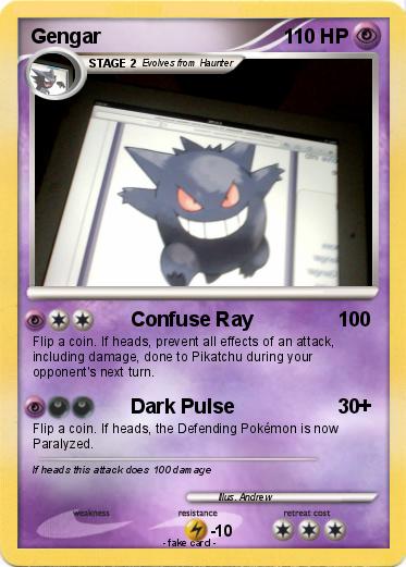 Pokémon Gengar 817 817 - Confuse Ray - My Pokemon Card