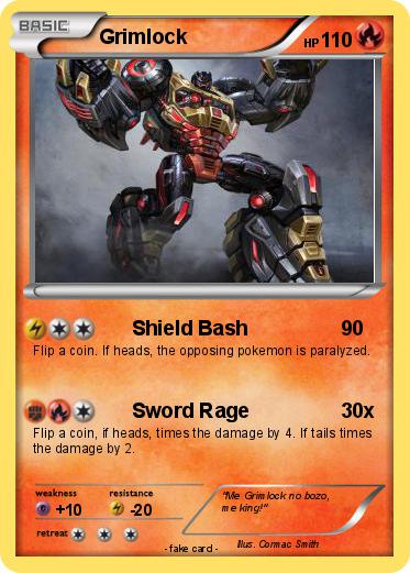 Pokémon Grimlock 49 49 - Shield Bash - My Pokemon Card