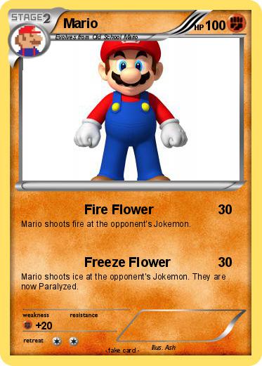 Pokémon Mario 13855 13855 - Fire Flower - My Pokemon Card