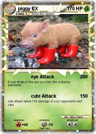 Pokémon piggy EX - eye Attack - My Pokemon Card