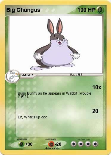 Pokémon Big Chungus 1049 1049 - My Pokemon Card