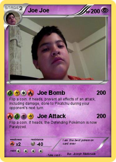Pokémon Joe Joe 7 7 - Joe Bomb - My Pokemon Card