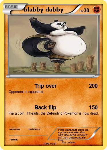 Pokémon blabby dabby - Trip over - My Pokemon Card