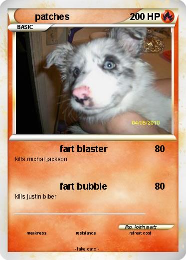 Pokémon patches 5 5 - fart blaster - My Pokemon Card