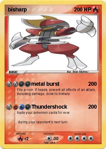 Pokémon bisharp 51 51 - metal burst - My Pokemon Card
