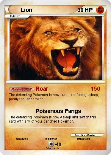 Pokémon Lion 128 128 - Roar 150 - My Pokemon Card