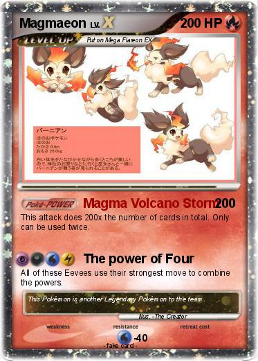 Pokémon Magmaeon - Magma Volcano Storm - My Pokemon Card