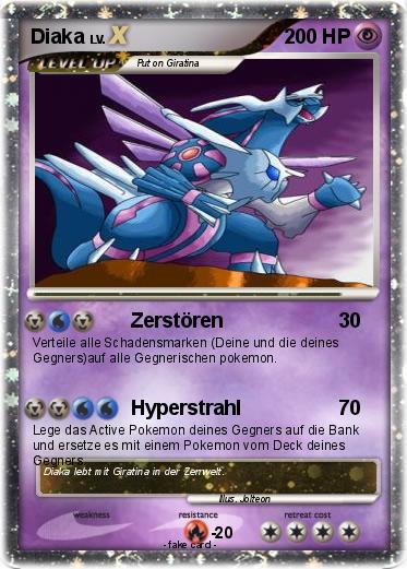 Pokémon Diaka - Zerstören - My Pokemon Card