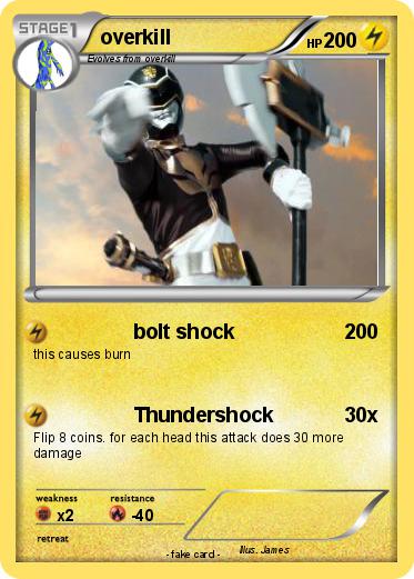 Pokémon overkill 10 10 - bolt shock - My Pokemon Card