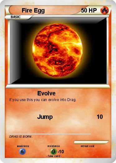 Pokémon Fire Egg 4 4 - Evolve - My Pokemon Card