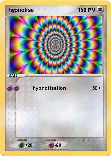 Pokémon hypnotise - hypnotisation - Ma carte Pokémon
