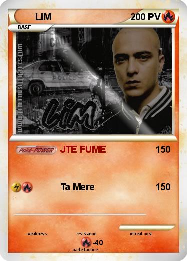 Pokémon LIM 16 16 - JTE FUME - Ma carte Pokémon