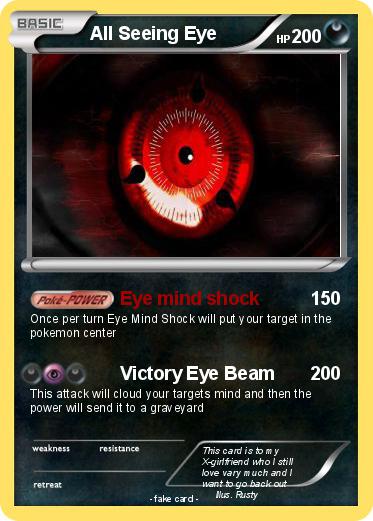 Pokémon All Seeing Eye 4 4 - Eye mind shock - My Pokemon Card