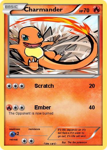 Pokémon Charmander 2451 2451 - Scratch - My Pokemon Card