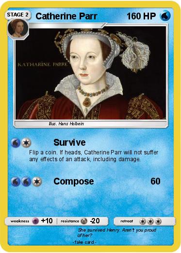 Pokémon Catherine Parr - Survive - My Pokemon Card