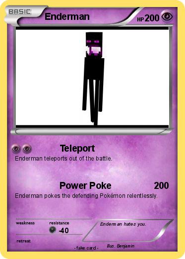 Pokémon Enderman 1449 1449 - Teleport - My Pokemon Card