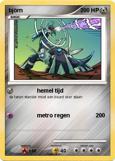Pokémon bjorn 45 45 - hemel tijd - My Pokemon Card