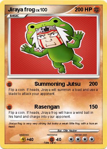 Pokémon Jiraya frog - Summoning Jutsu - My Pokemon Card