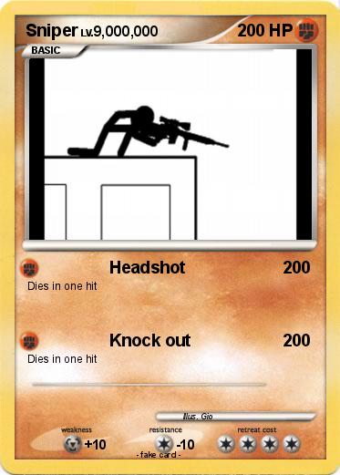 Pokémon Sniper 1058 1058 - Headshot - My Pokemon Card