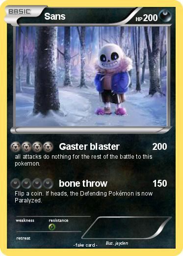 Pokémon Sans 1300 1300 - Gaster blaster - My Pokemon Card