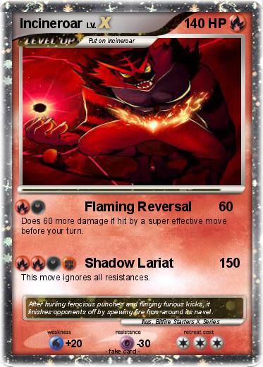 Pokémon Incineroar 32 32 - Flaming Reversal - My Pokemon Card