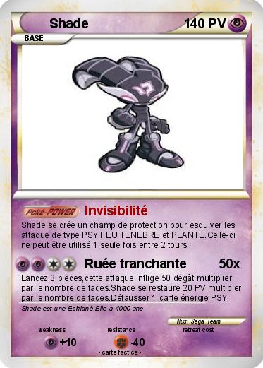 Pokémon Shade 28 28 - Invisibilité - Ma carte Pokémon