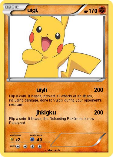 Pokémon uigi 1 1 - uiyli - My Pokemon Card